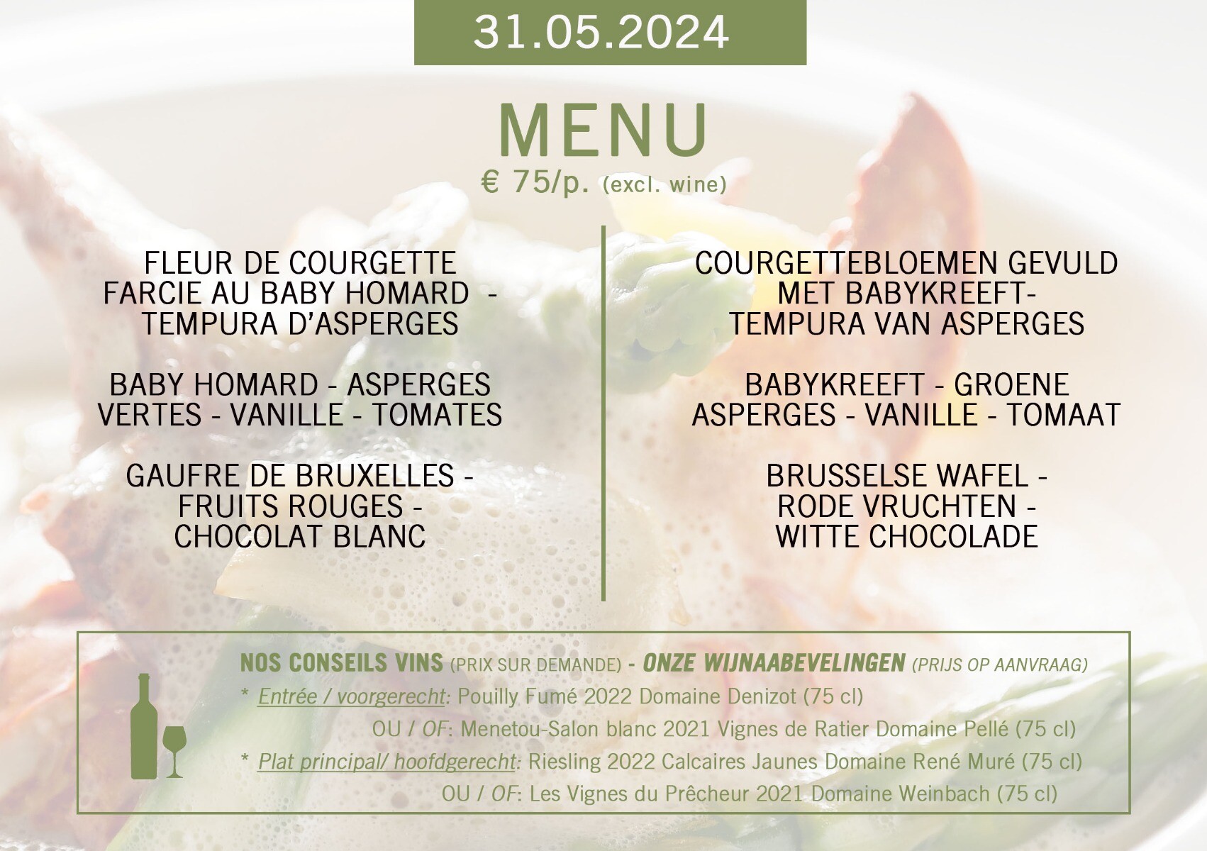 Soirée Restaurant Exclusieve avond